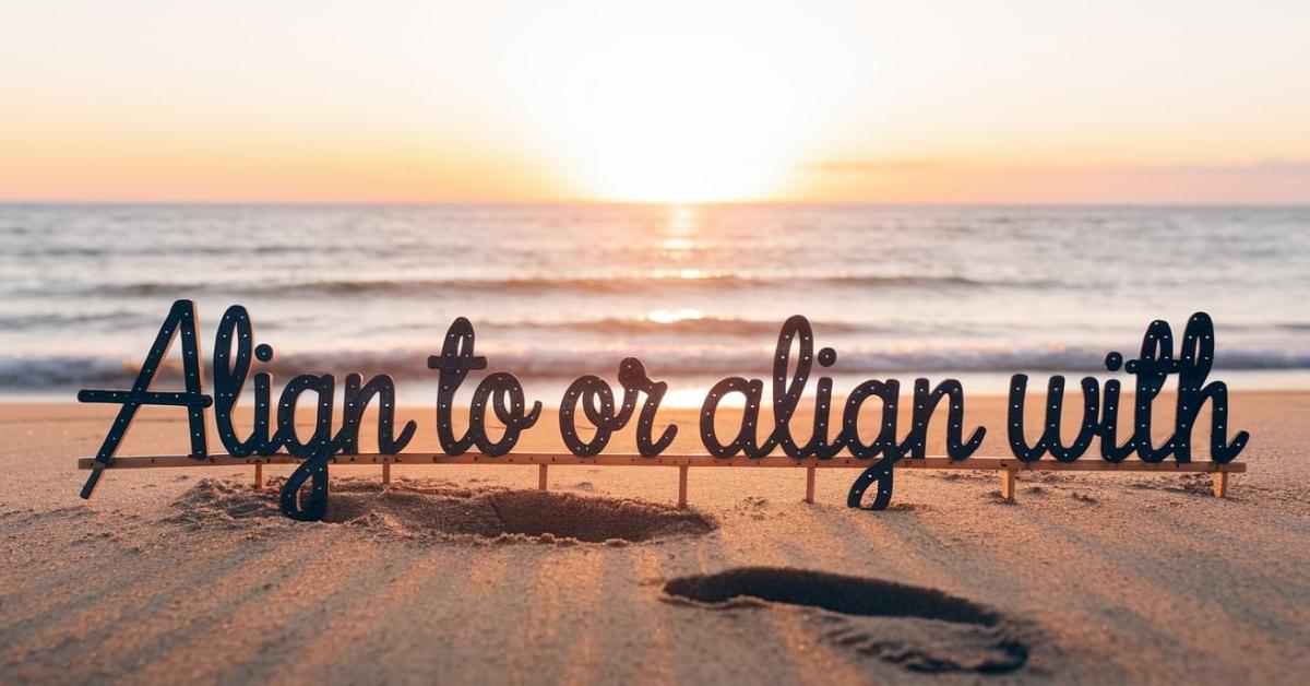 Align to or Align with: What’s the Difference?
